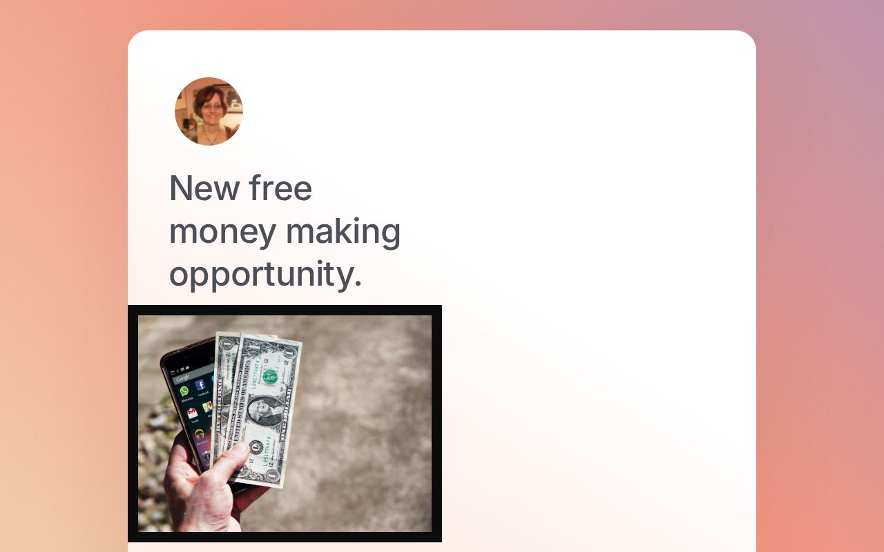 New free money making opportunity watch 1 ad every day for 7 days and ...